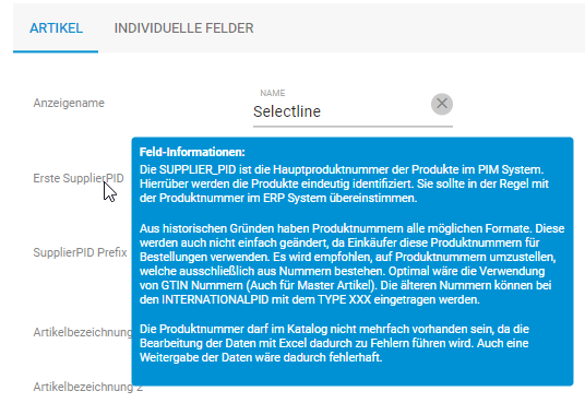 Funktion WAWI/ERP - Artikelnummern generieren und zuordnen Funktion WAWI/ERP - Artikelnummern generieren und zuordnen